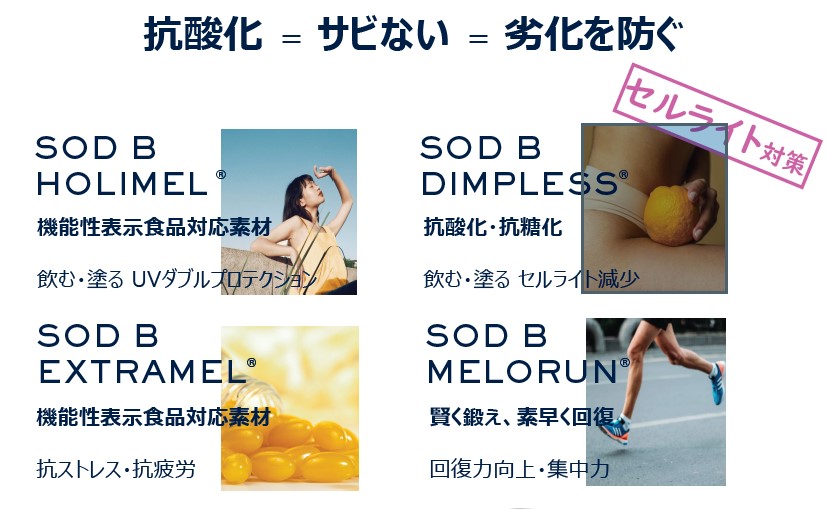 ウェルネスフードジャパン2024で、フランス産 腐らないメロン由来 驚異の抗酸化酵素「SOD B®」から4素材を提案/ロベルテ – 健康美容 ...